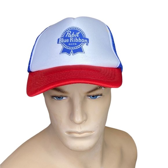 Pabst Blue Ribbon | Accessories | Pabst Blue Ribbon Beer Mesh Snapback ...